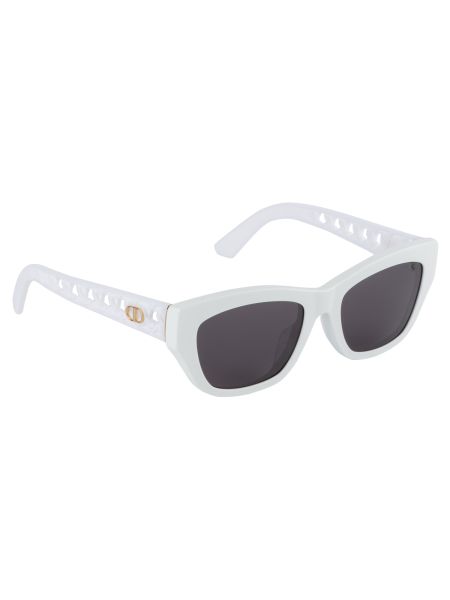 VERYDIOR S2F 白色蝴蝶形金属太阳眼镜 | 溥仪眼镜